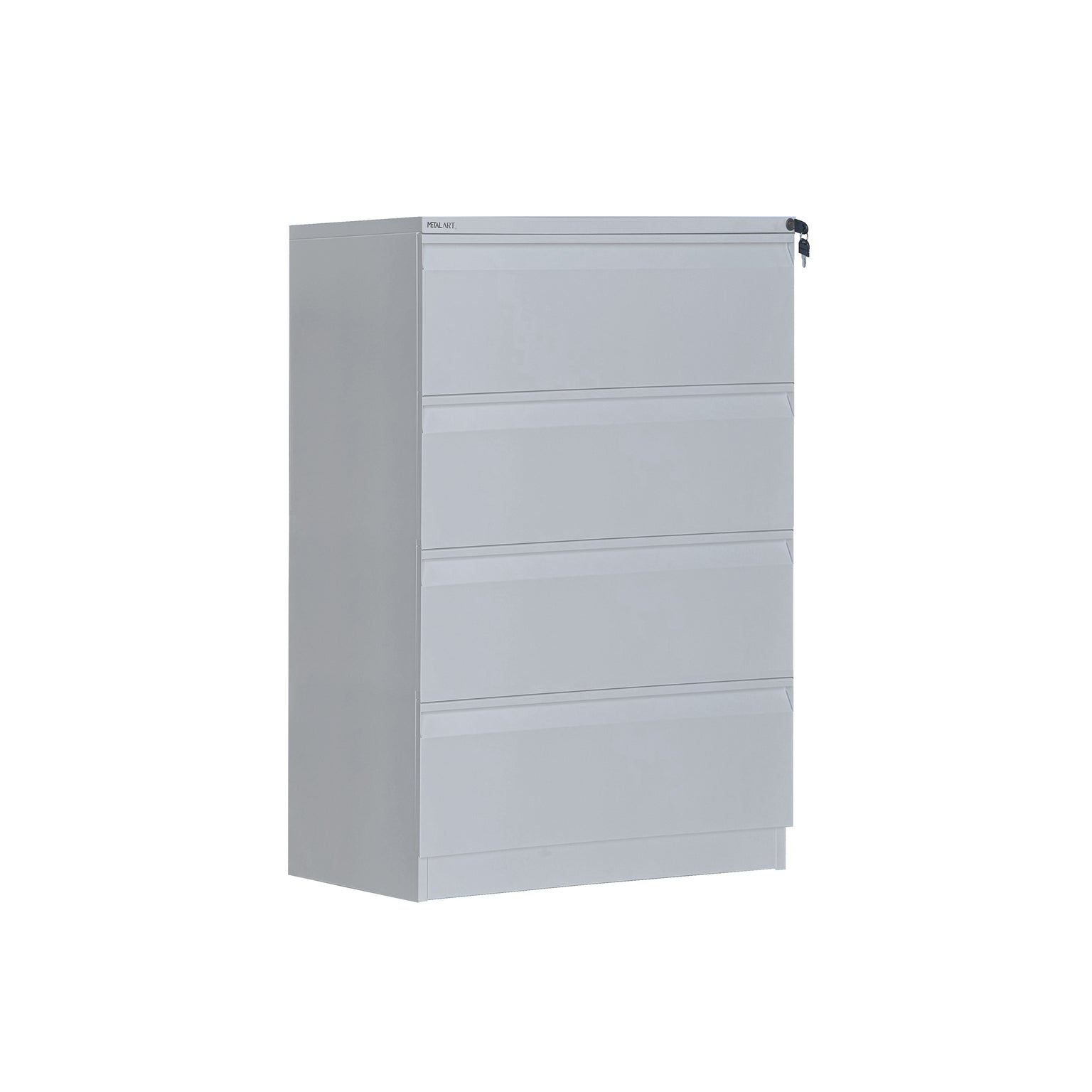 METAL ART - 4-DRAWER FIXED FRONT METAL LATERAL FILE - OFX Office