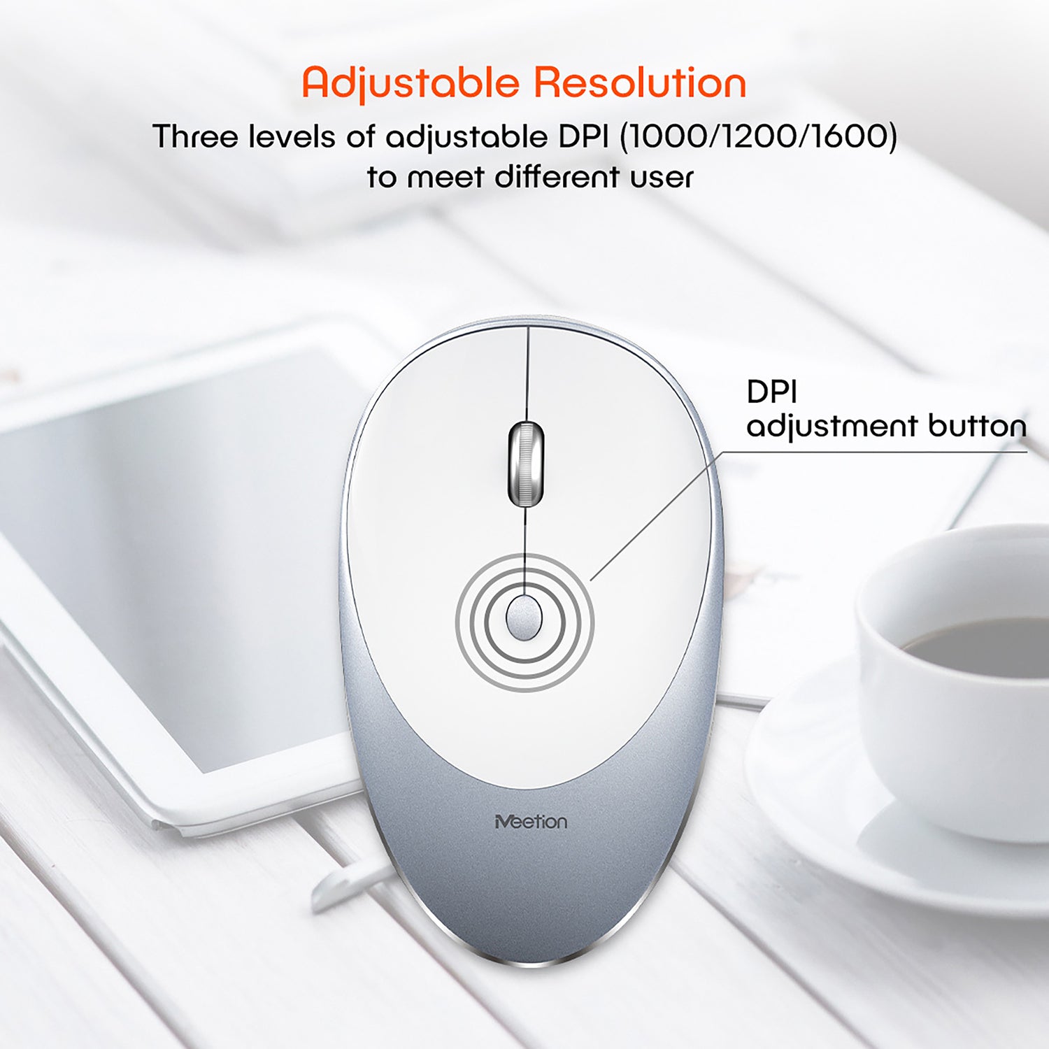 MEETION 2.4G SLIM RECHARGEABLE SILENT WIRELESS MOUSE R600 - OFX Office