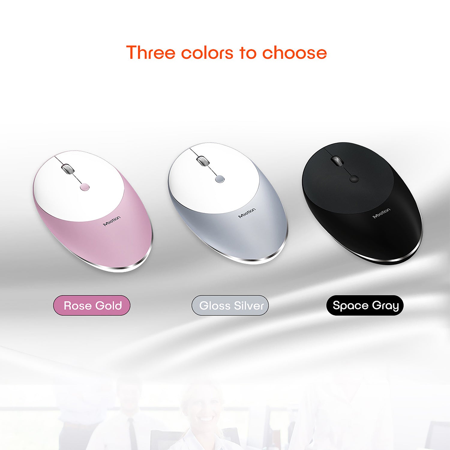 MEETION 2.4G SLIM RECHARGEABLE SILENT WIRELESS MOUSE R600 - OFX Office