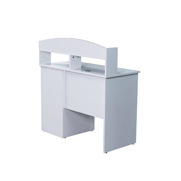 Modern Home Office Desk with Drawer and Shelves - OFX Office