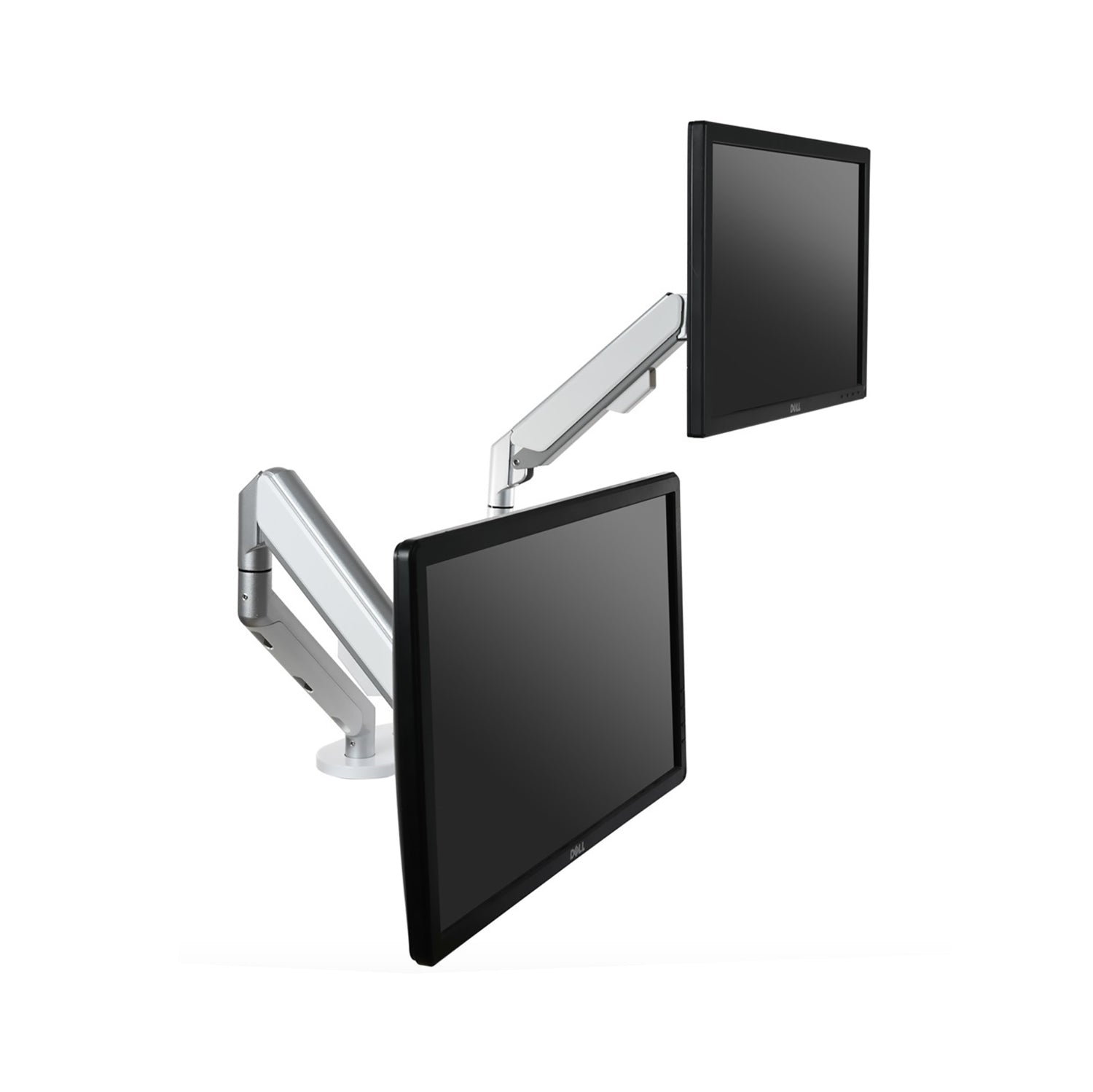 Fully Adjustable Dual LCD Monitor Desk Mou.nt, Stand, Base, Bracket ...