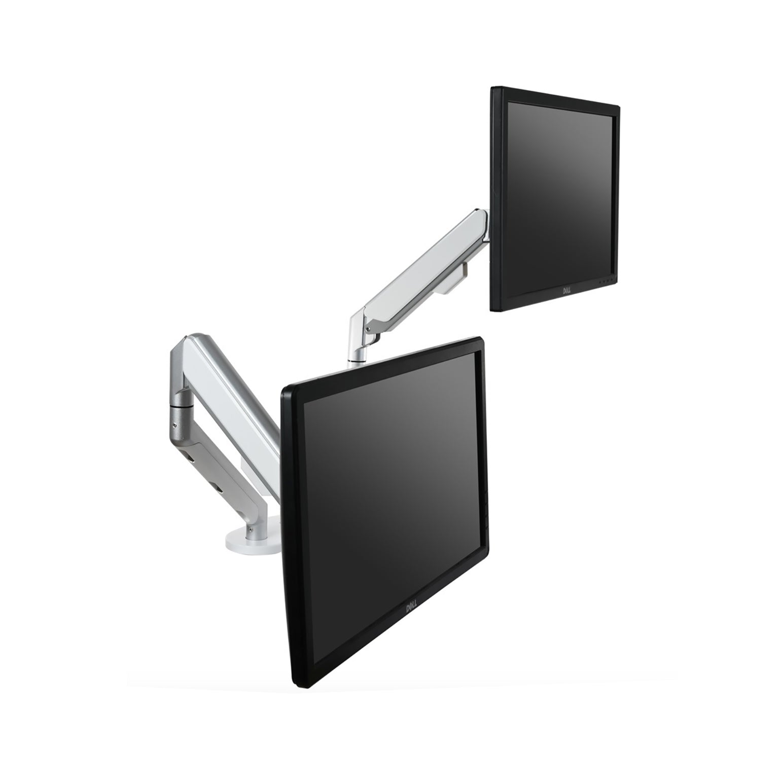 Fully Adjustable Dual LCD Monitor Desk Mou.nt, Stand, Base, Bracket ...