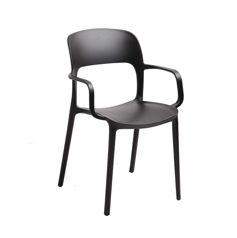 Jupiter Mesh-Back Stacking Black Frame Chair - OFX Office