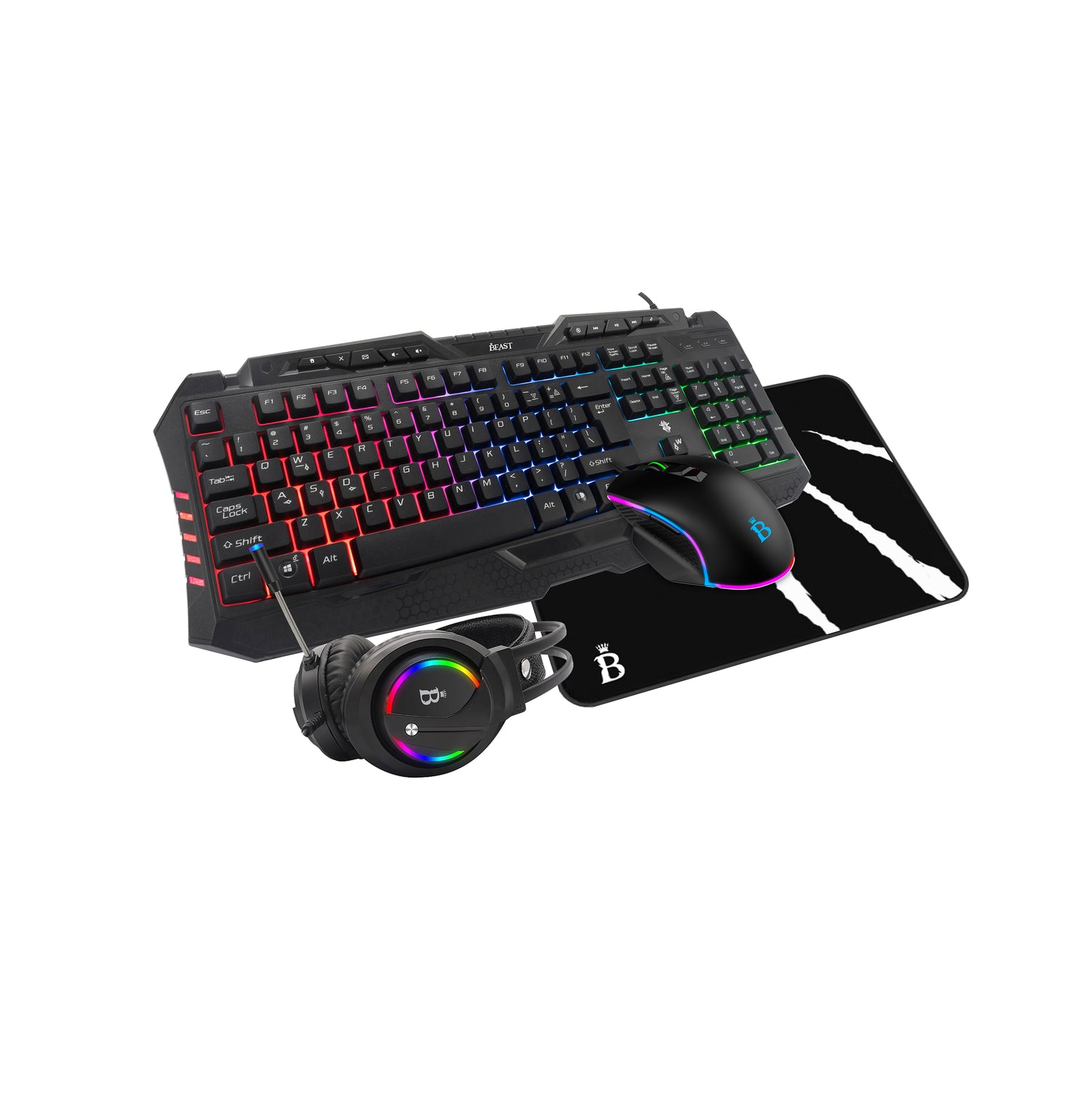 BEAST 4-1 KEYBOARD GAMING COMBO SET - OFX Office