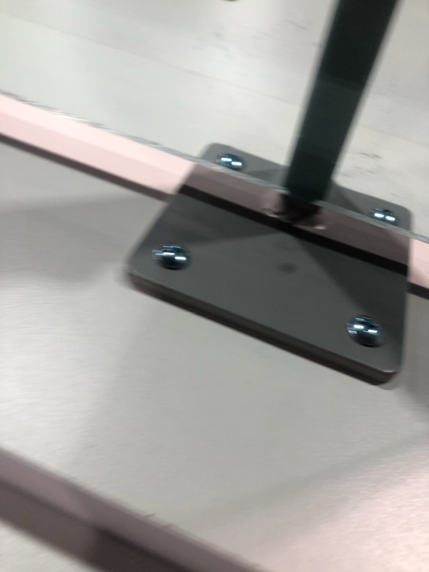 ACRYLIC SHIELD PANEL SCREEN METAL SUPPORT BARS FOR TOPS - OFX Office