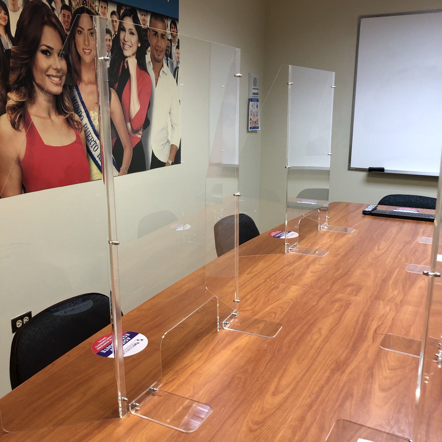 LITE SERIES ACRYLIC DESK TOP BARRIER BY FRONTLINE20 - OFX Office